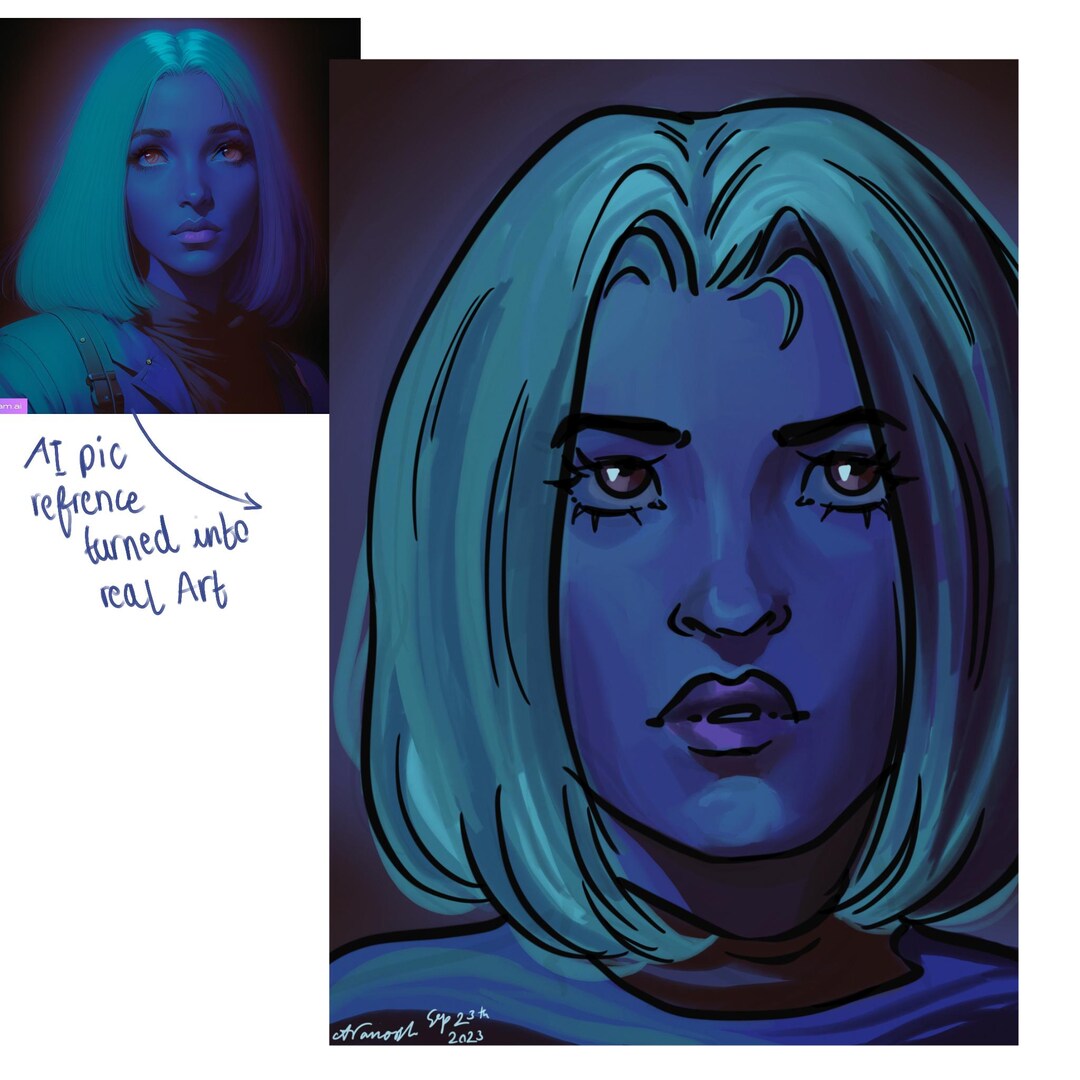 Custom Hand-drawn Digital Portraits From Any Reference, Paint and ...