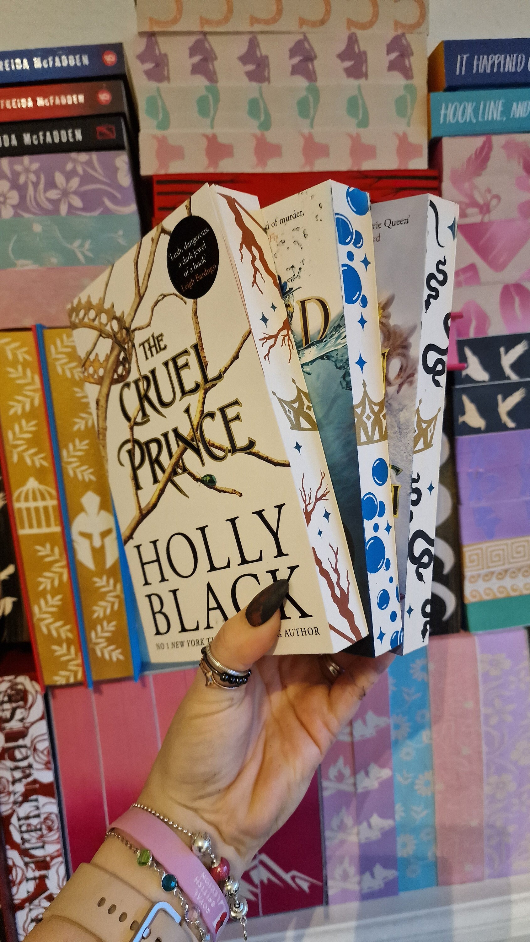 Holly Black the Folk of the Air Cruel Prince Wicked King Queen of Nothing Sprayed Edges Custom ...