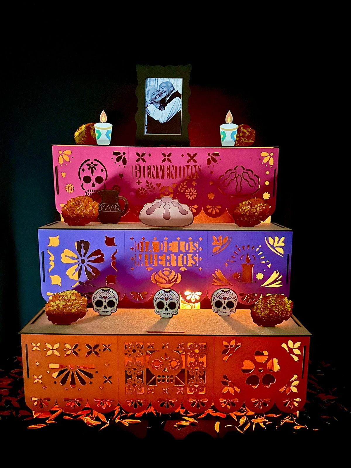 Altar mdf de 3mm Dia de muerto para corte LASER se manda en CDR Y DXF ...