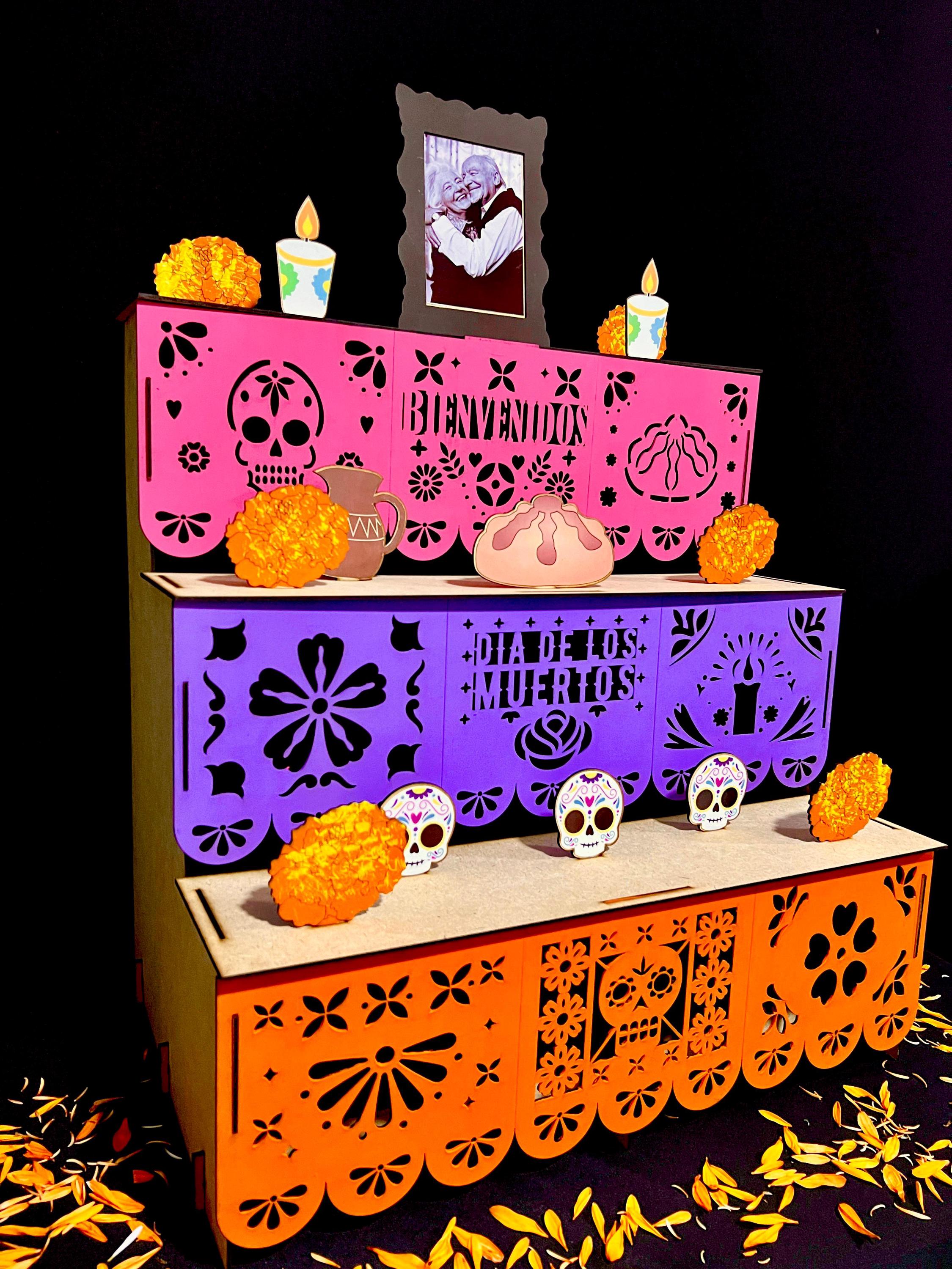 Altar mdf de 3mm Dia de muerto para corte LASER se manda en CDR Y DXF ...