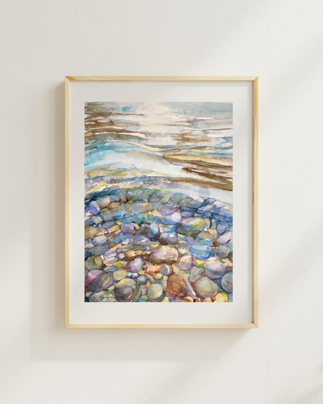 Original Watercolor Signed Gulina 9 X 12'' - Etsy