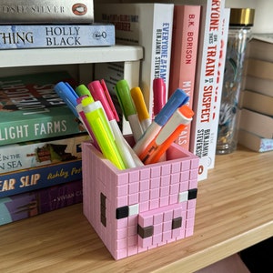 Minecraft Stationary Holders OR Decorative Plant Pot - Cow, Pig, Sheep ...