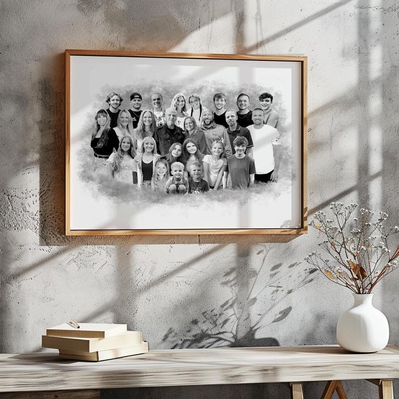 Add Deceased Loved One to Photo | Custom Family Memorial Portrait ...