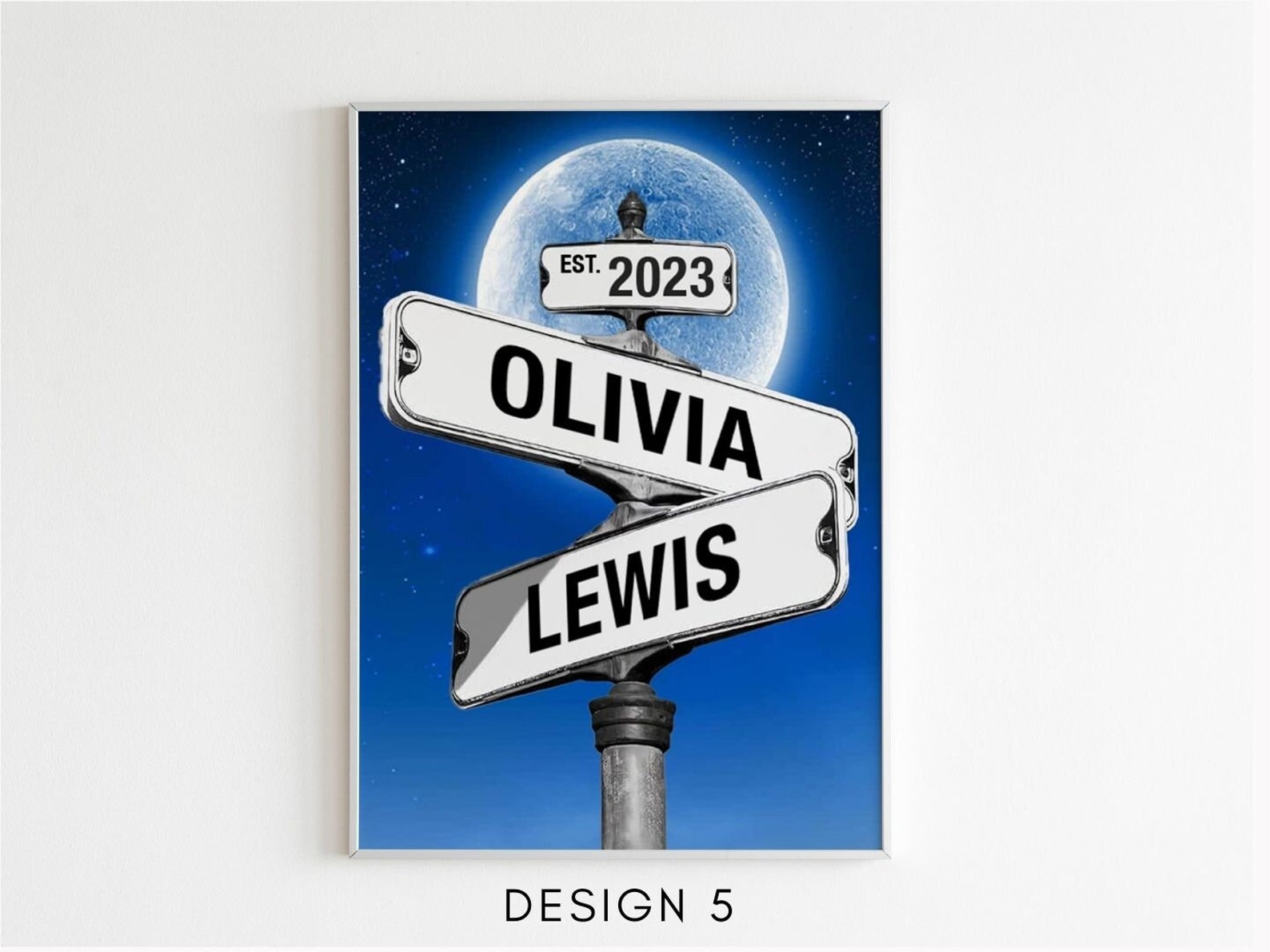 Family Personalized Name Vintage Street Sign, Canvas Print, Custom Name ...