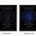 Personalised Star Map Valentine Gift, Night We Met Anniversary Gift ...