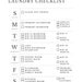 Monthly/weekly Cleaning & Laundry Checklist, Monthly Cleaning Checklist ...