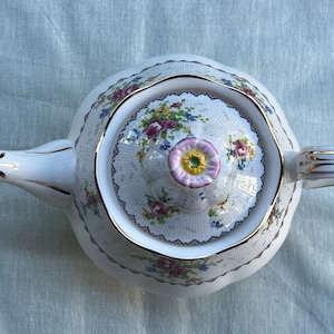 Vintage Royal Albert Petit Point Tea Set - Etsy