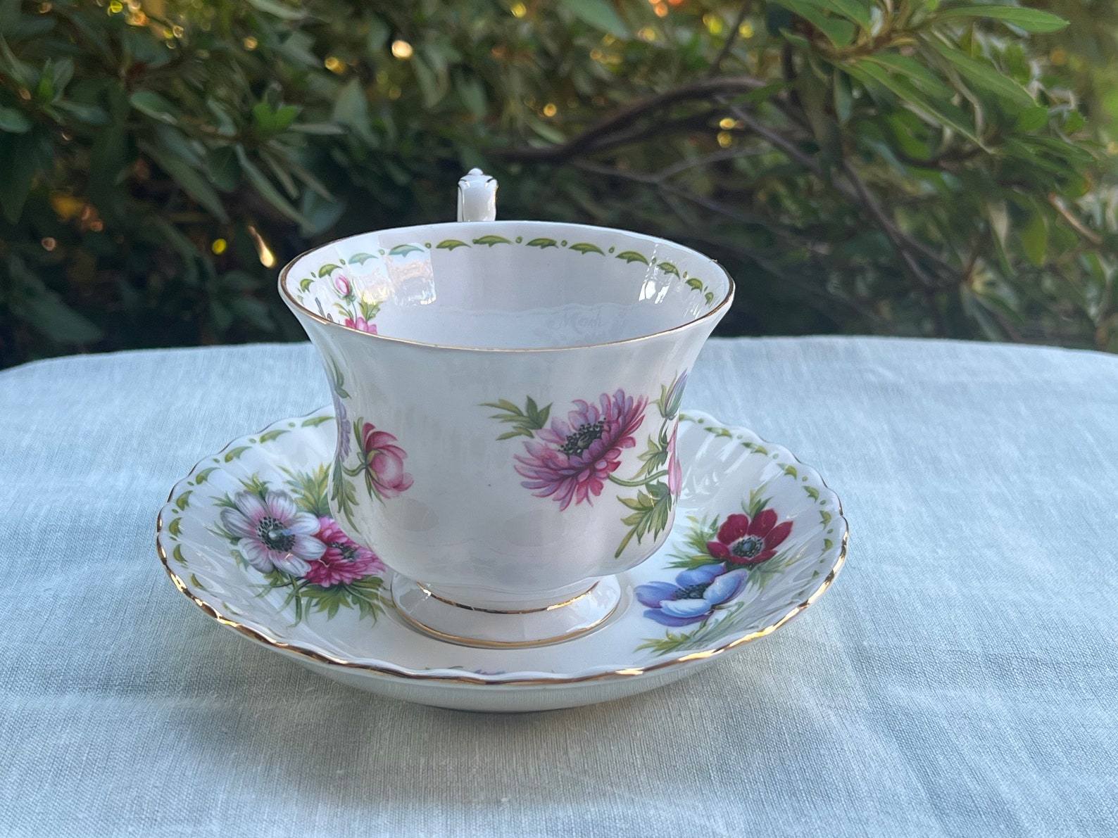 Vintage Royal Albert Flower of the Month March Tea Cup and Saucer - Etsy