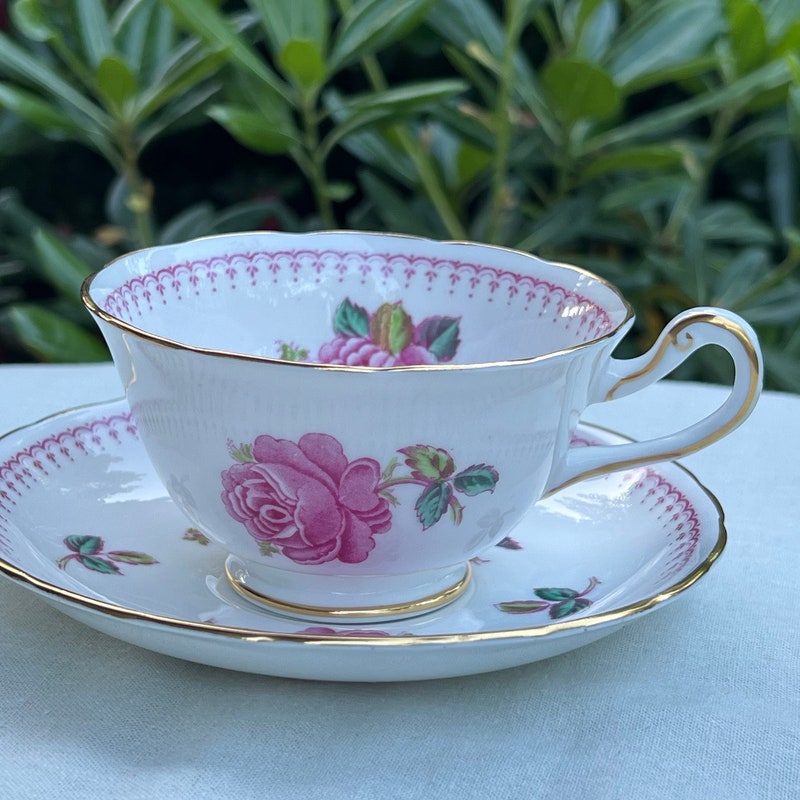 Pink Rose Tea Cup - Etsy