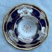 Rare Antique Coalport Batwing Tea Cup and Saucer Trio Set, Deep Cobalt ...