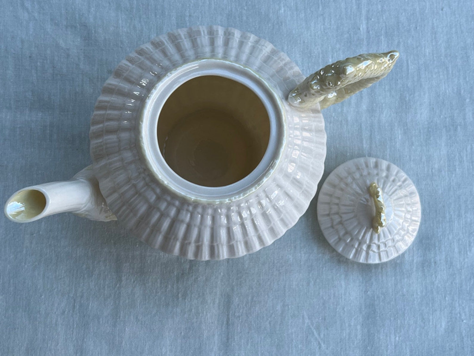 Vintage Belleek Limpet Shell Design Teapot 3rd Green Mark - Etsy