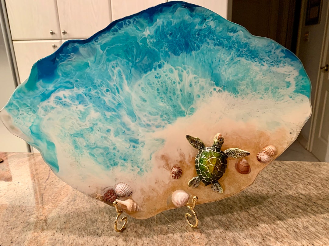 20-inch Extra Large Sea Turtle Returning to the Sea Display Piece. - Etsy