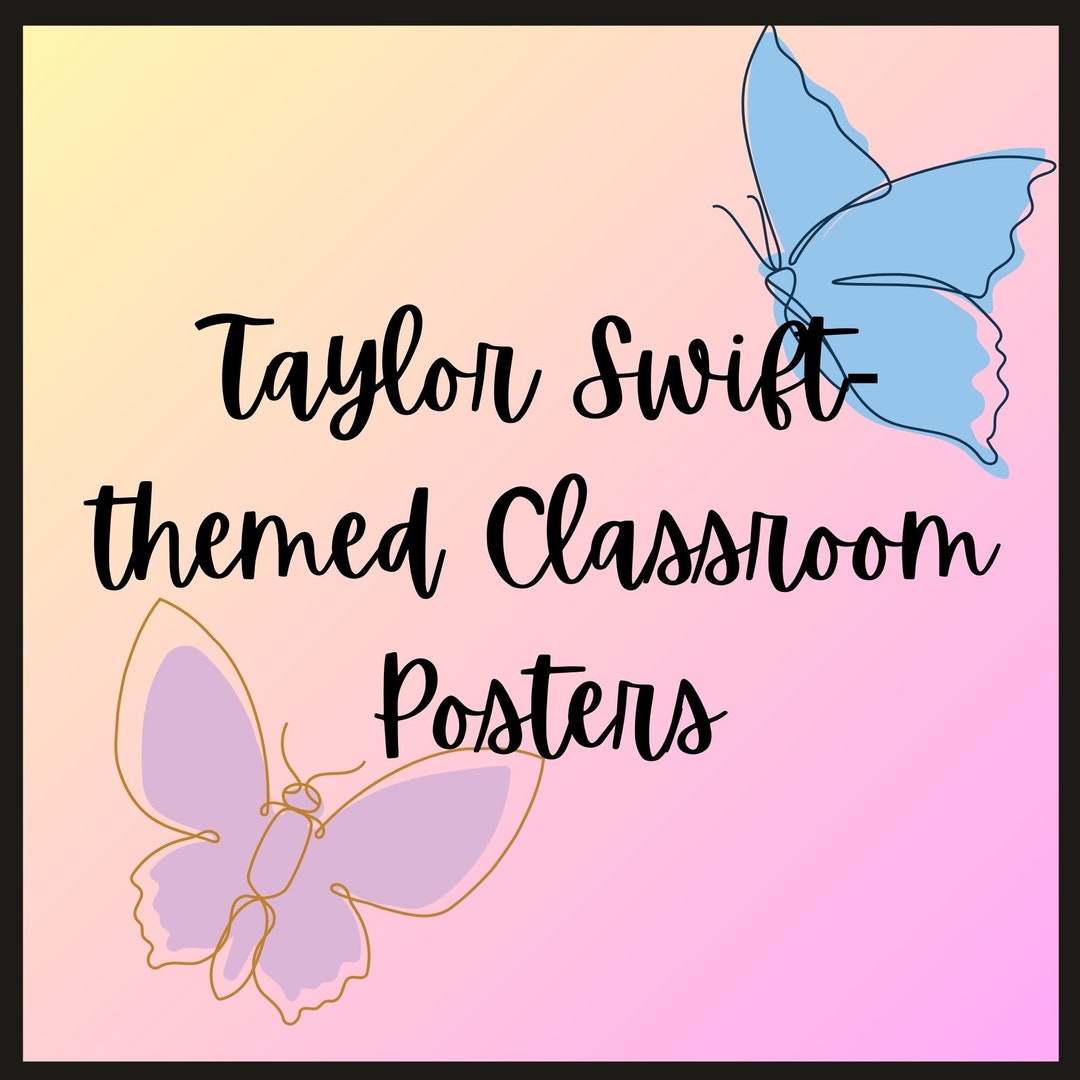 Printable Taylor Swift Inspired Classroom Posters Set of 3 lover Colors ...