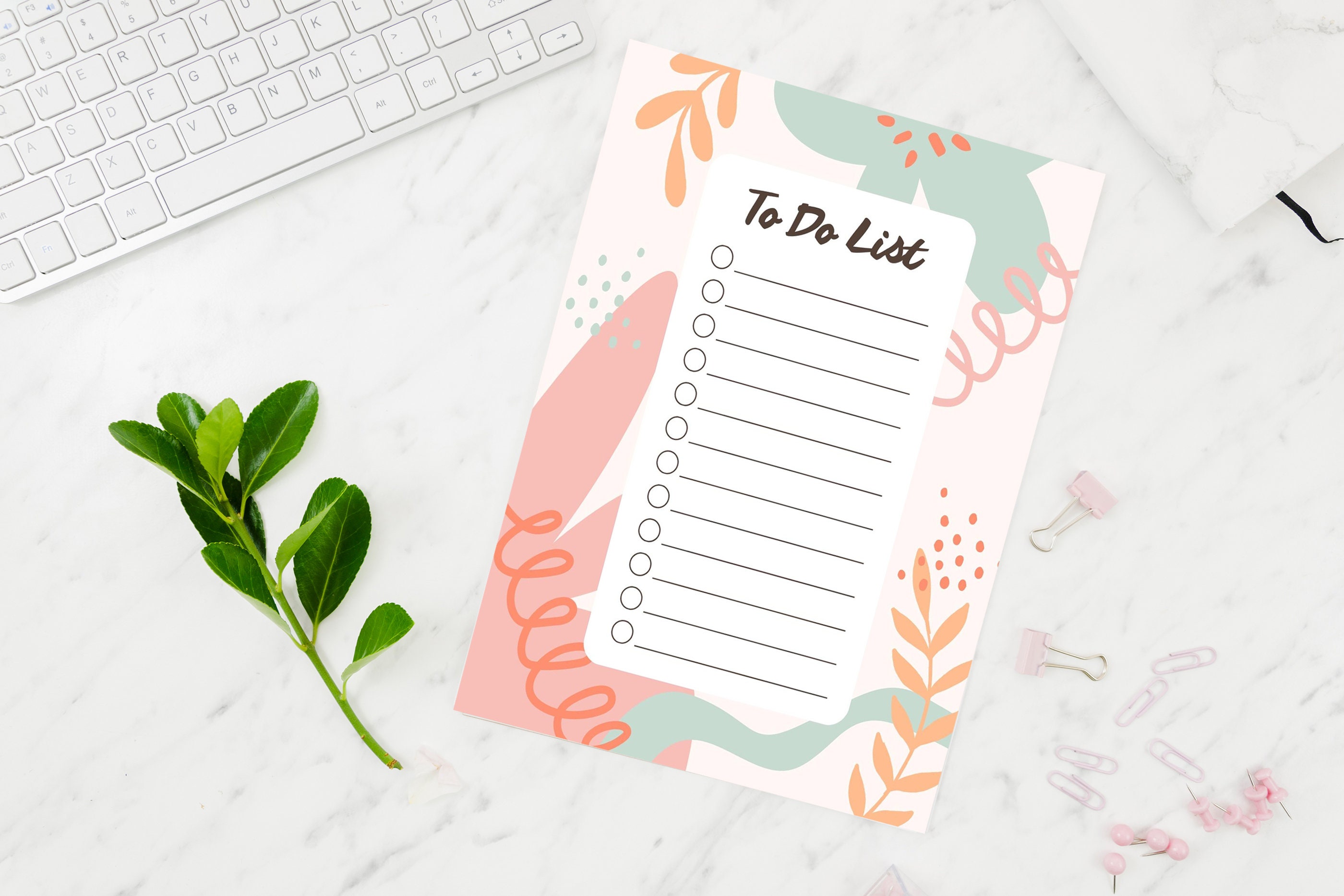Printable to Do List Ready for Printing Floral Pastel Style - Etsy