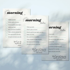Morning Routine, Daily Check List, Routine Printables, Routine Chart ...