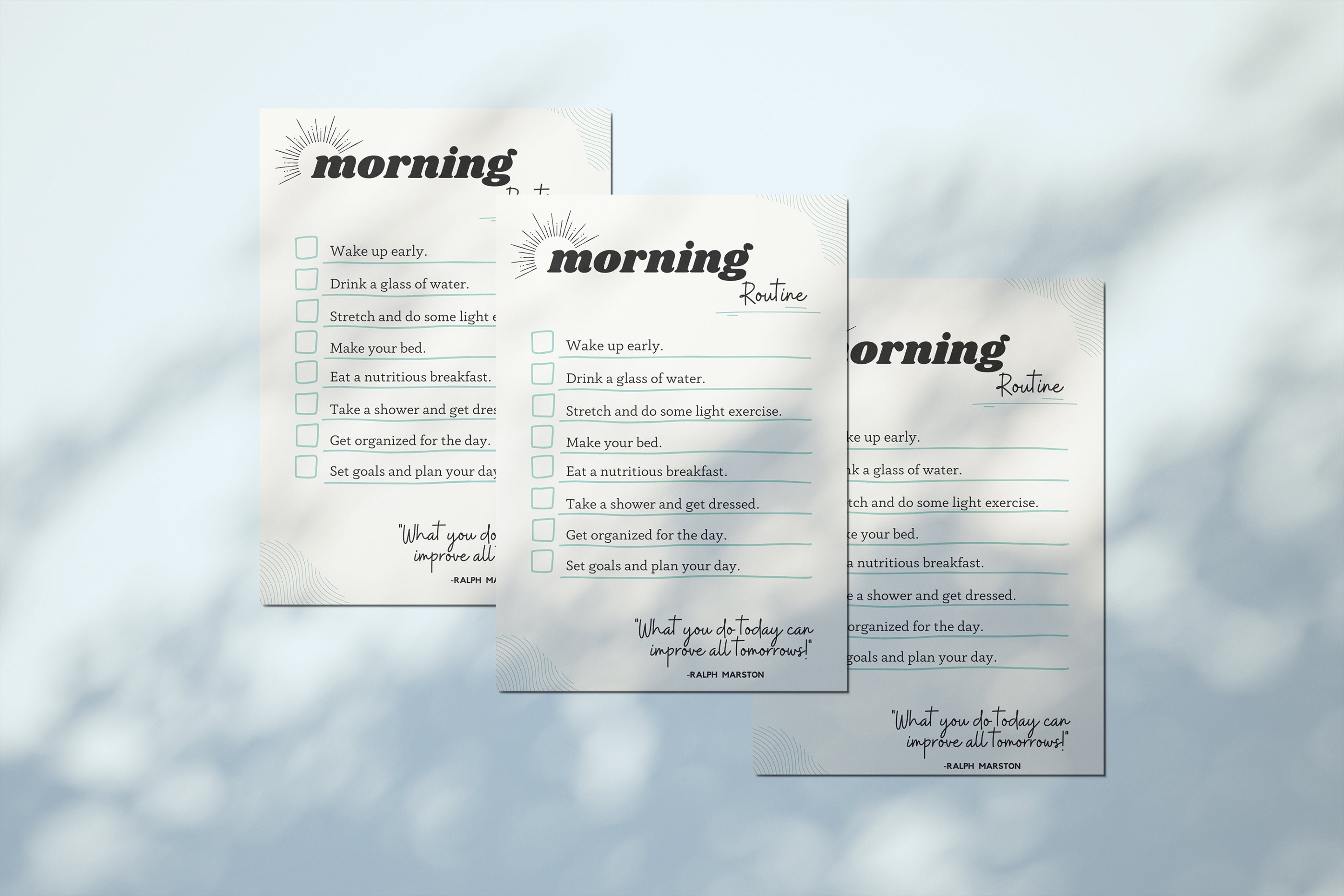 Morning Routine, Daily Check List, Routine Printables, Routine Chart ...