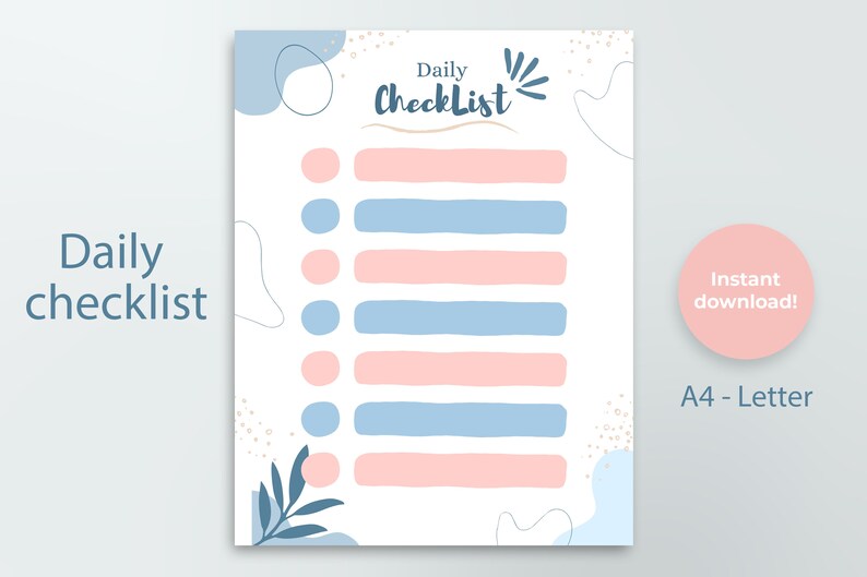 Printable Checklist, Ready for Printing, Pastel Aesthetic, to Do ...