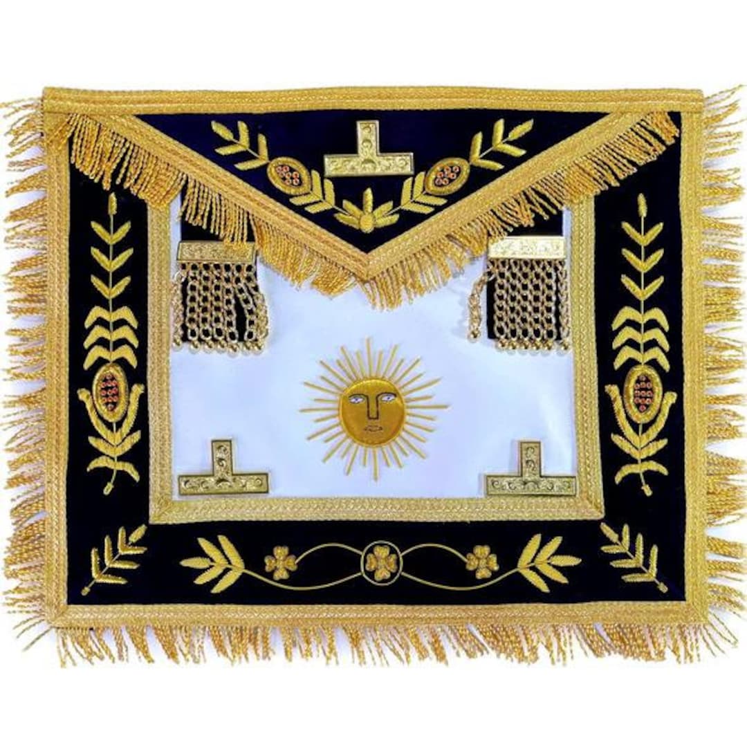 Grand Master Sun Apron Bullion Hand Embroidered Vine Work - Etsy