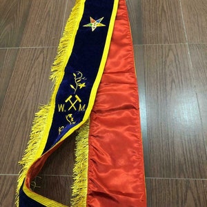 WM Worthy Matron Sashes, OES Sashes, Order of Eastern Star WM Sash - Etsy