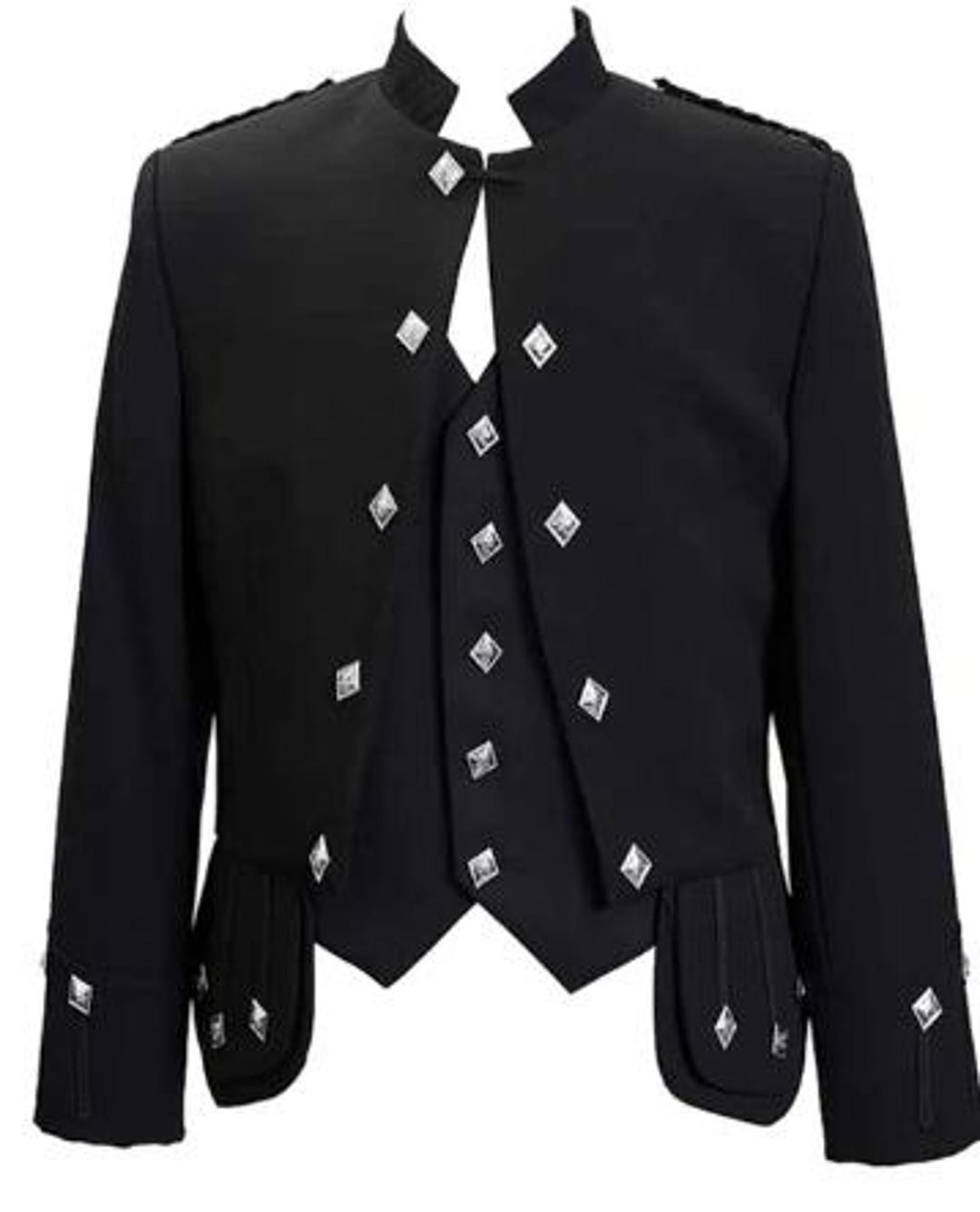 Custom Made Sheriff-muir Doublet Kilt Jacket With Waistcoat\vest ...