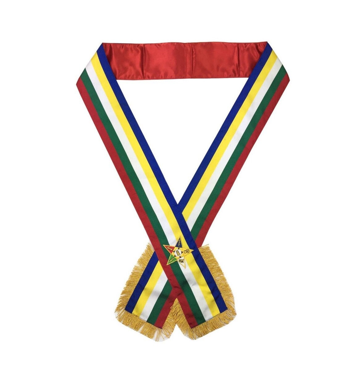 Masonic Eastern Star OES Sash Five Colour Mason Sash Oes Order of ...