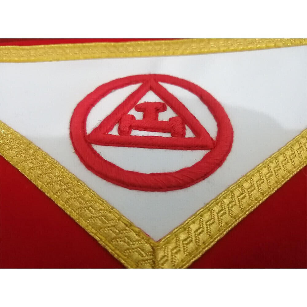 Masonic Regalia Royal Arch Apron Set High Priest Full Embroidered Apron ...
