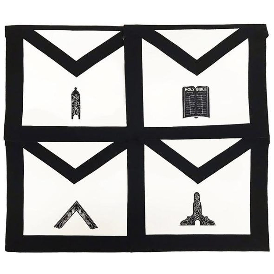 Masonic Funeral Members Apron Set - Etsy