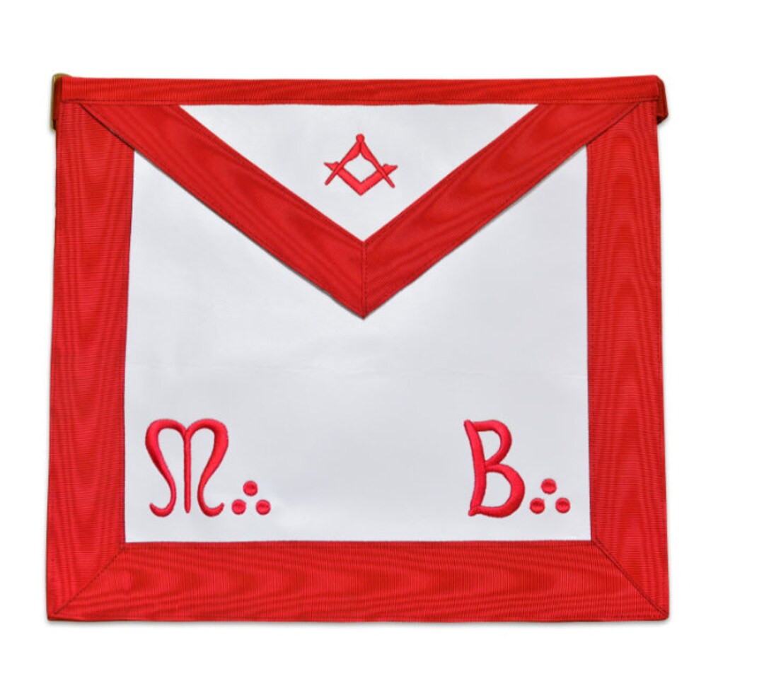 Master Mason Word Red Masonic Apron - [red & White] - Etsy