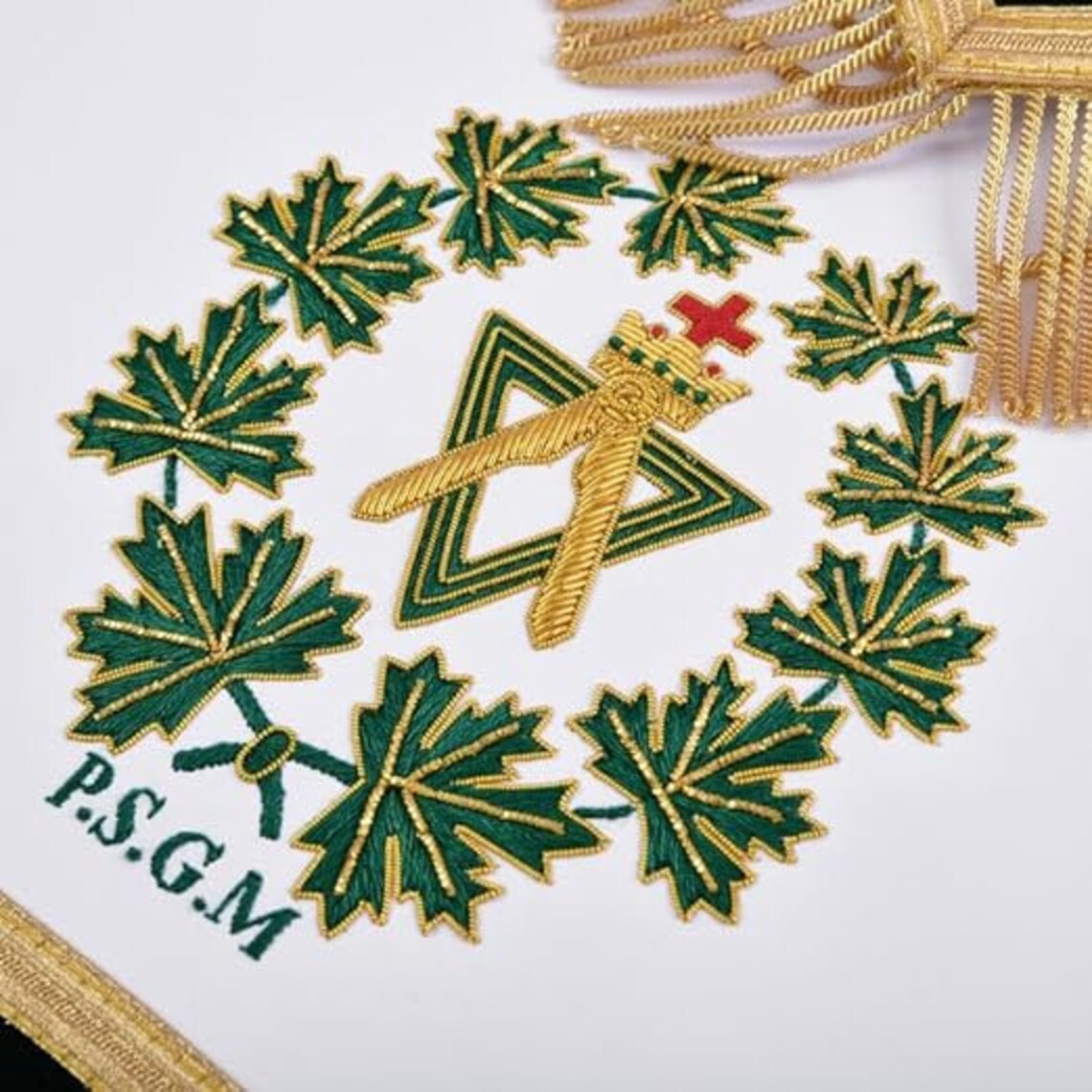 Past Sovereign Grand Master Allied Masonic Degrees Apron - Forest Green ...