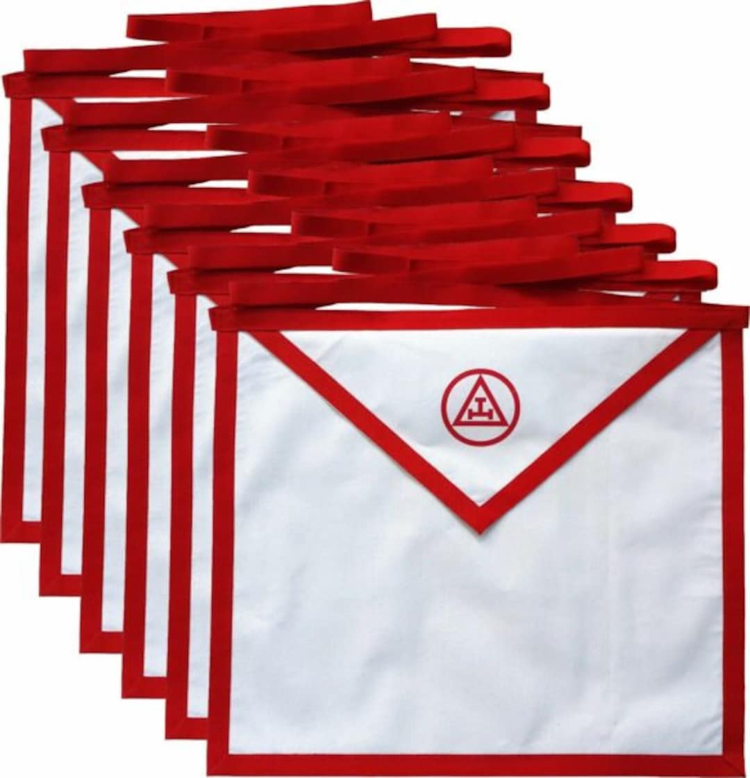 Masonic Royal Arch White Cotton Duck Cloth Member Aprons - Pack of 6 - Etsy