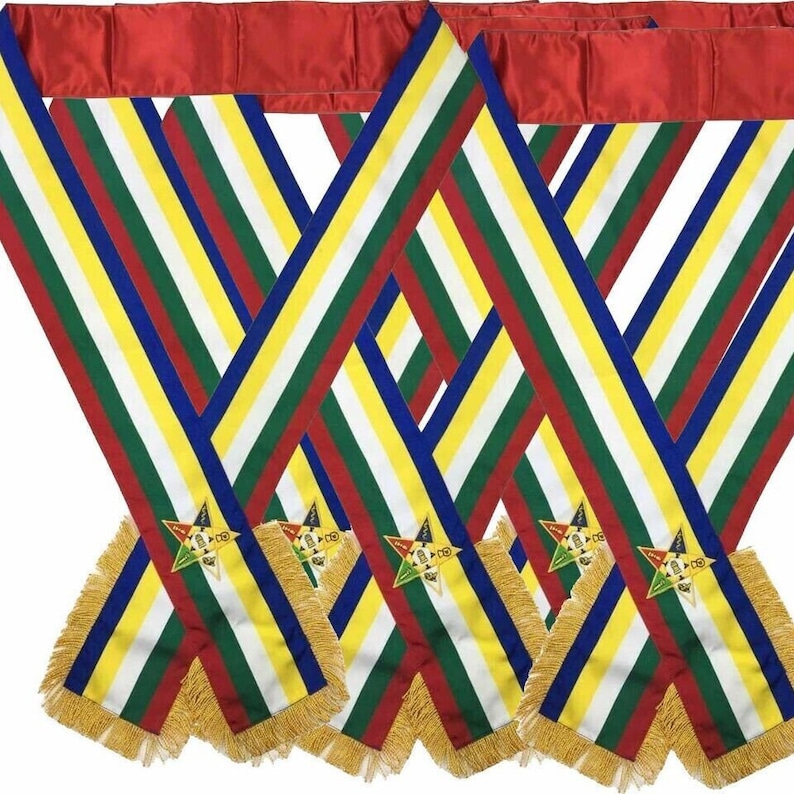 Masonic Order Eastern Star Sash, OES Sashes, MASONIC SASHES, 5 Pieces ...