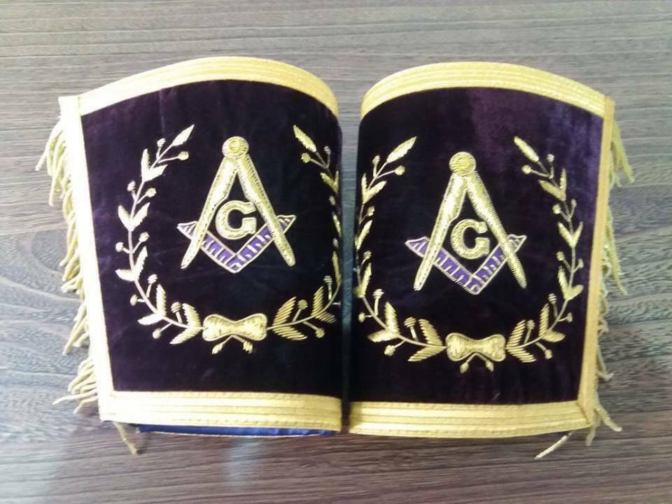 MASONIC Grand Lodge Master Mason Apron, CUFFS With CHAIN Collar - Etsy