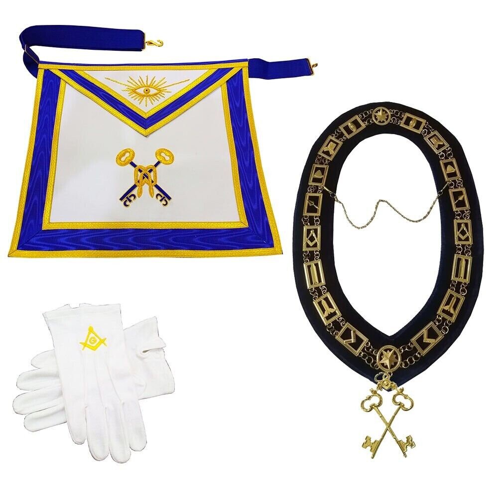 Masonic Regalia Blue Lodge Officers Aprons Chain Collars - Etsy