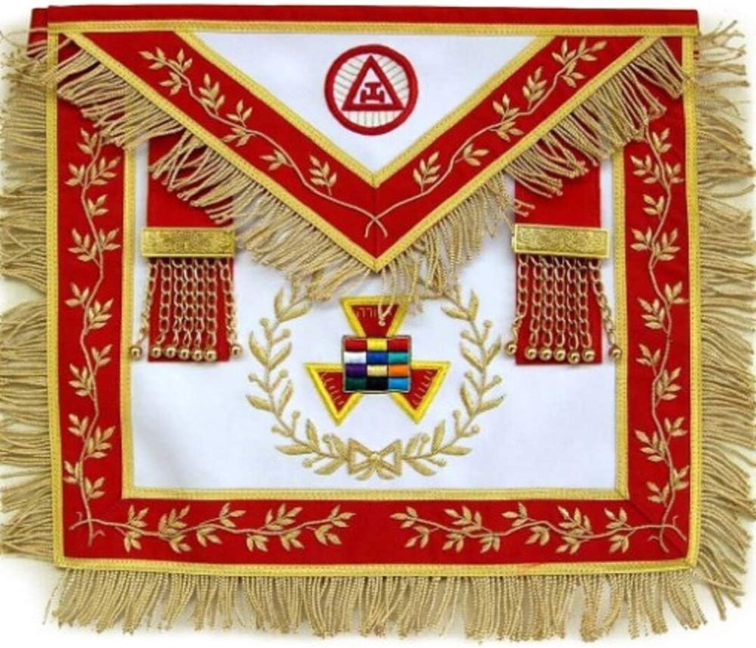 Masonic Royal Arch Grand High Priest Apron Wreath Bullion Hand ...