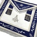 Masonic Blue Lodge G Master Mason Silver Machine Embroidery Freemasons ...