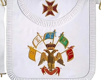 Masonic Scottish Rite Masonic Apron AASR 25th Degree - Etsy