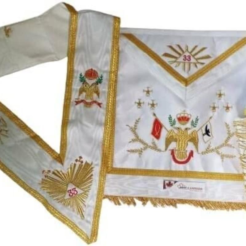 Masonic Regalia Cotton Duck Cloth Candidate Apprentice Aprons Pack of ...