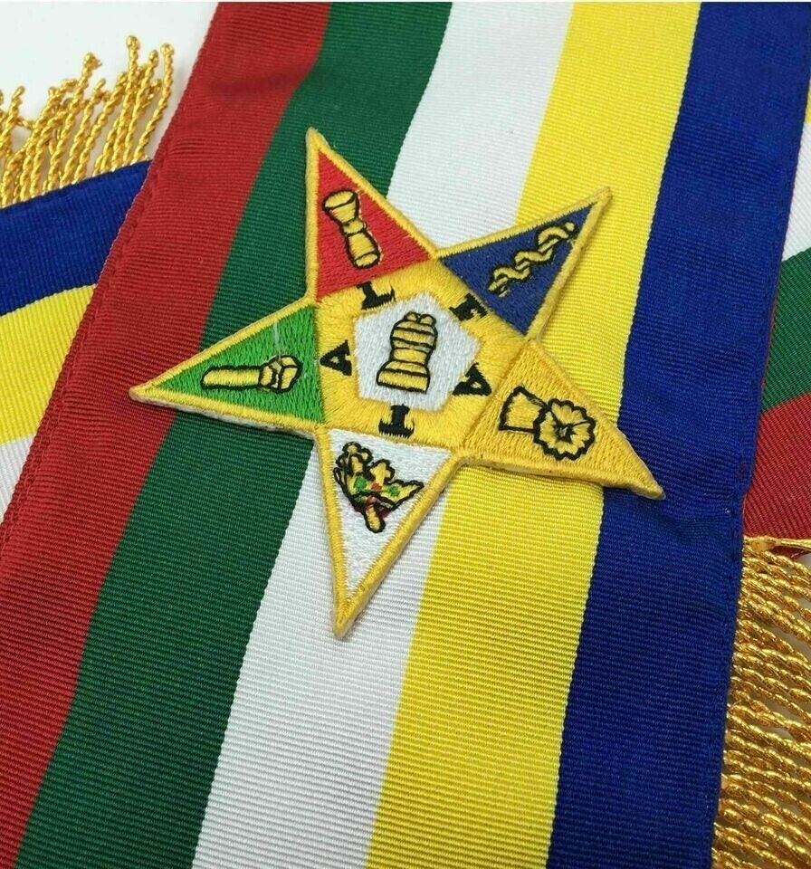 Masonic Order Eastern Star Sash, OES Sashes, MASONIC SASHES, 5 Pieces ...