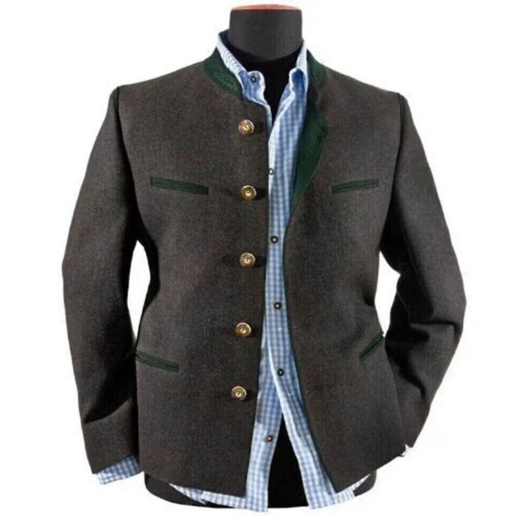 Mens Scottish Blue Tweed Argyle Kilt Jacket With Vest | Highland ...