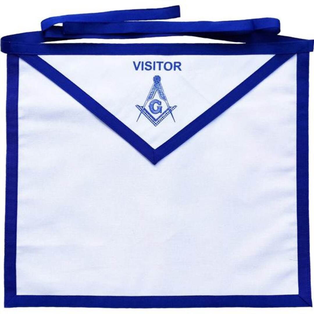 Masonic Blue Lodge White Cotton Duck Cloth Visitor Apron Printed - Etsy