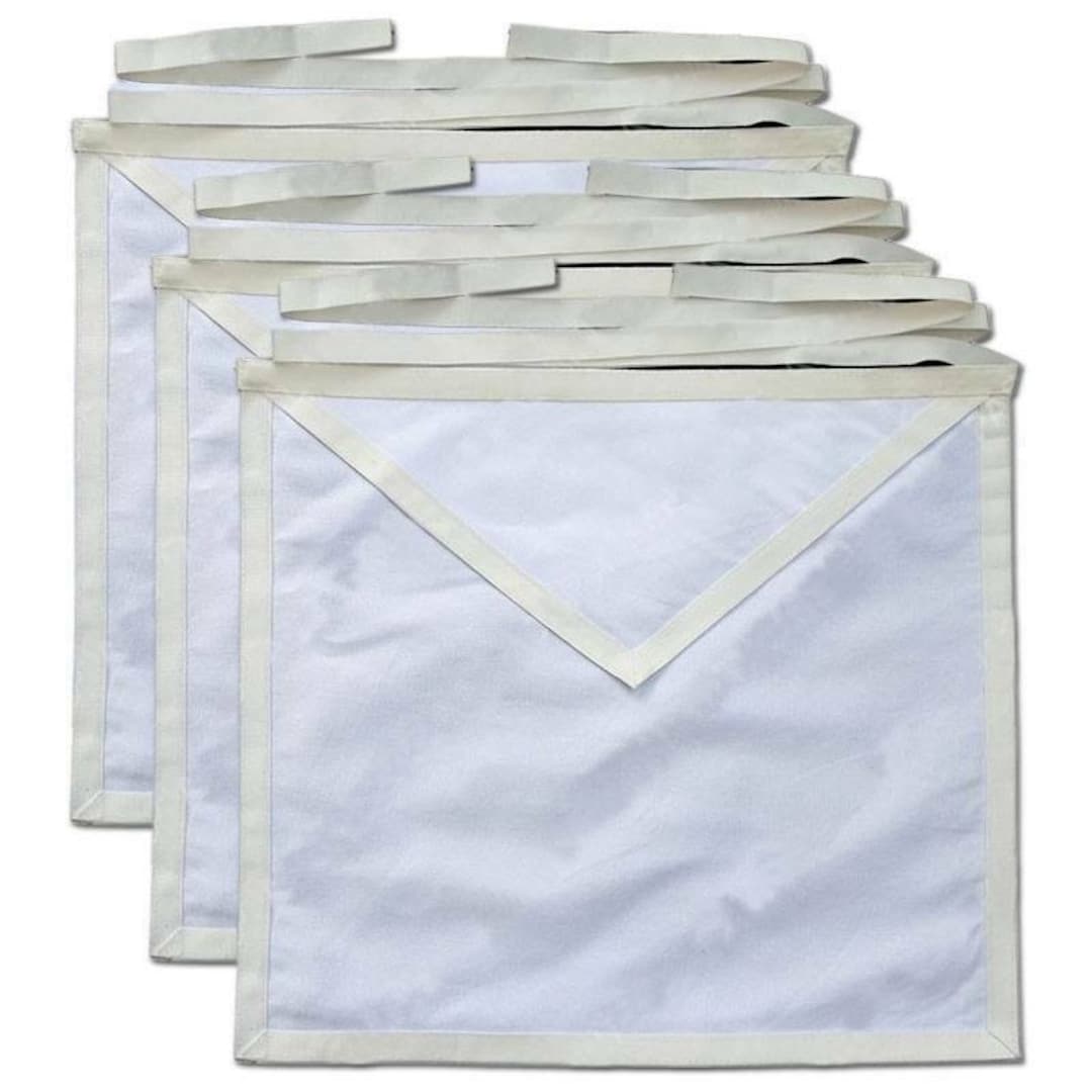 Masonic Cotton Duck Cloth CANDIDATE APPRENTICE APRONS - Pack of 6 - Etsy