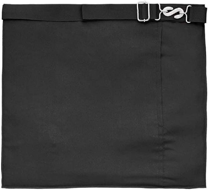 Masonic Master Mason Funeral Apron Black With Fringe Hand Embroidered ...