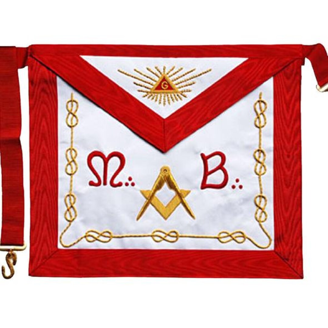 Masonic Scottish Rite AASR Master Apron M+B Hand Embroidered Apron - Etsy
