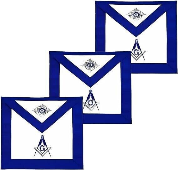 Masonic Regalia Master Mason Blue Lodge Aprons Pack of 3 - Etsy