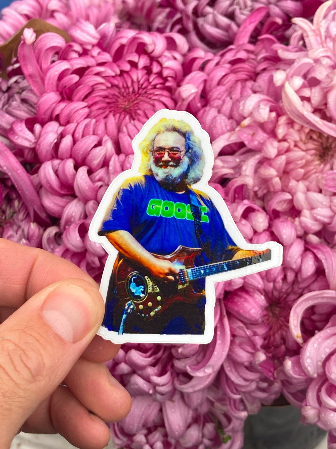 Goose the Band Sticker • Sticker of Jerry Garcia Wearing A Goose Shirt ...