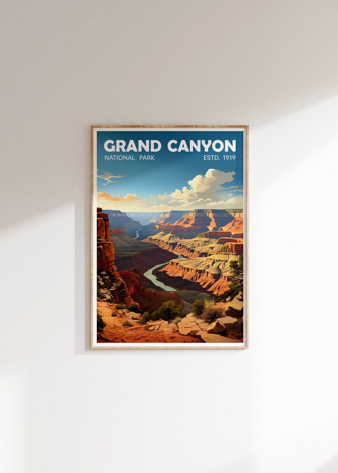 Grand Canyon National Park Printable Travel Poster - Etsy