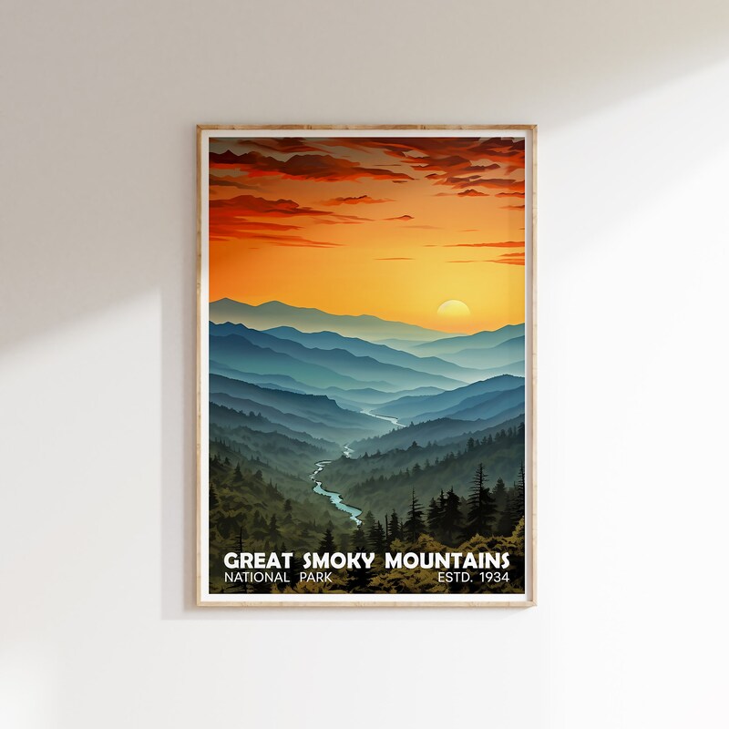 Smoky Mountains Poster - Etsy