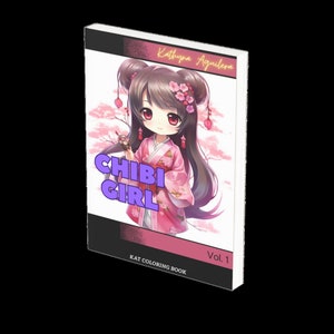 40 Chibi Girl Kawaii. Coloring Pages for Kids: Cute Chibi Coloring Book ...