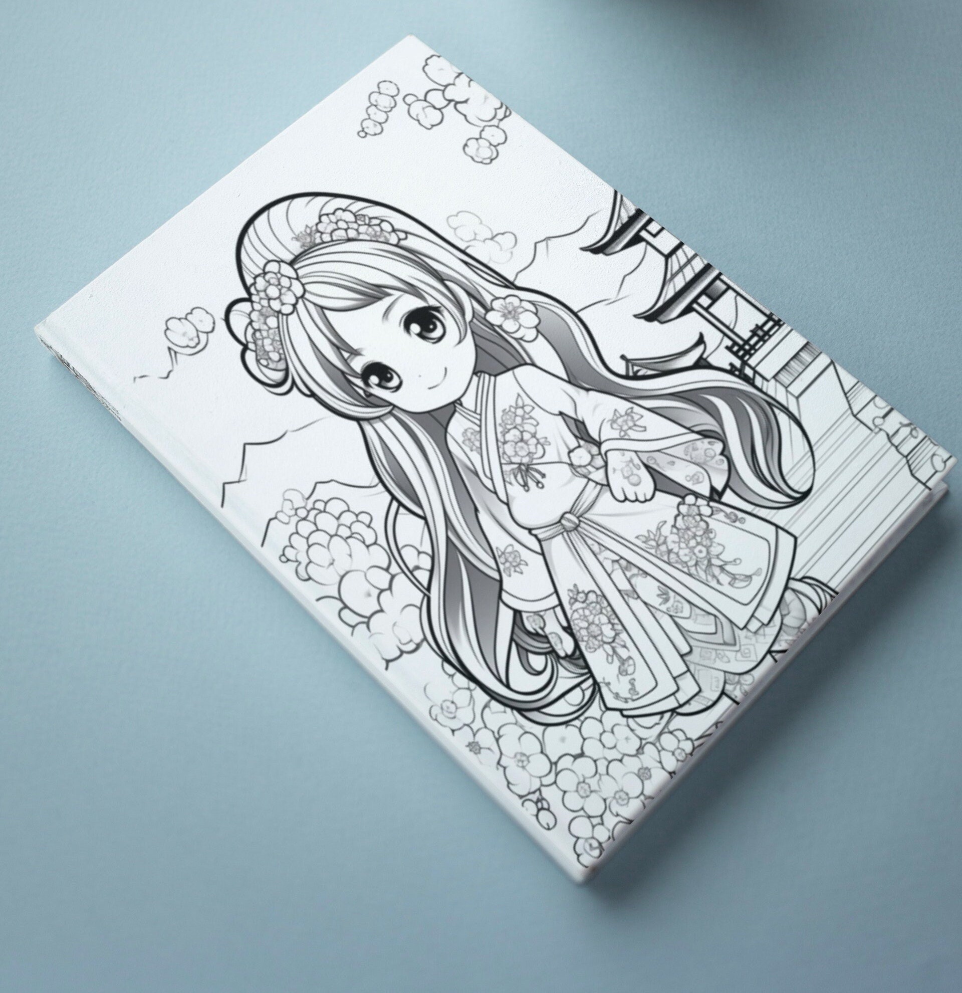40 Chibi Girl Kawaii. Coloring Pages for Kids: Cute Chibi Coloring Book ...