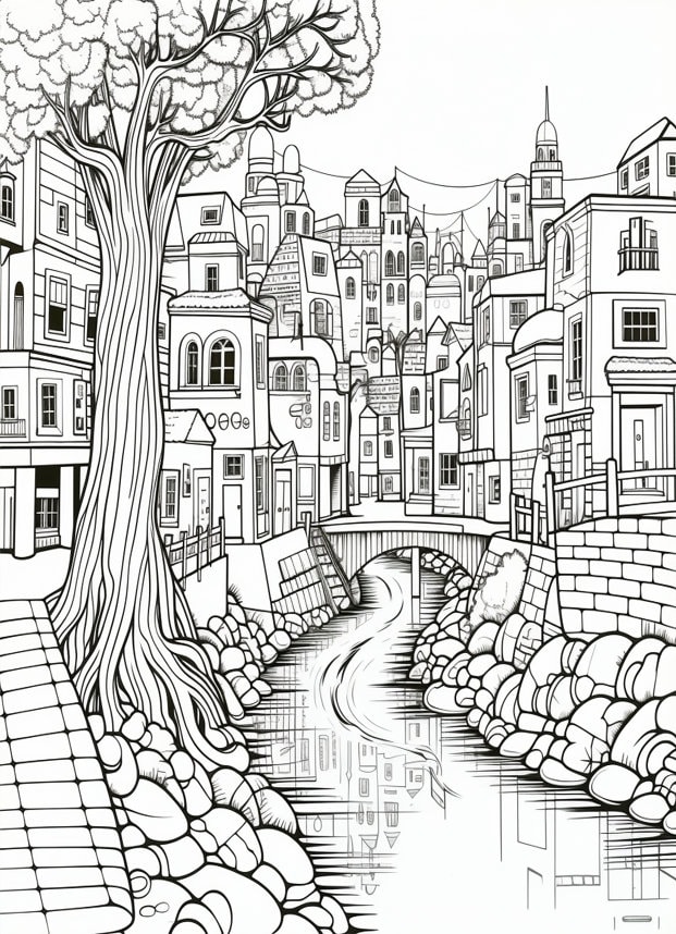 40 Urban Hills. Coloring Pages for Kids Vol.1: I Coloring Book for Kids ...